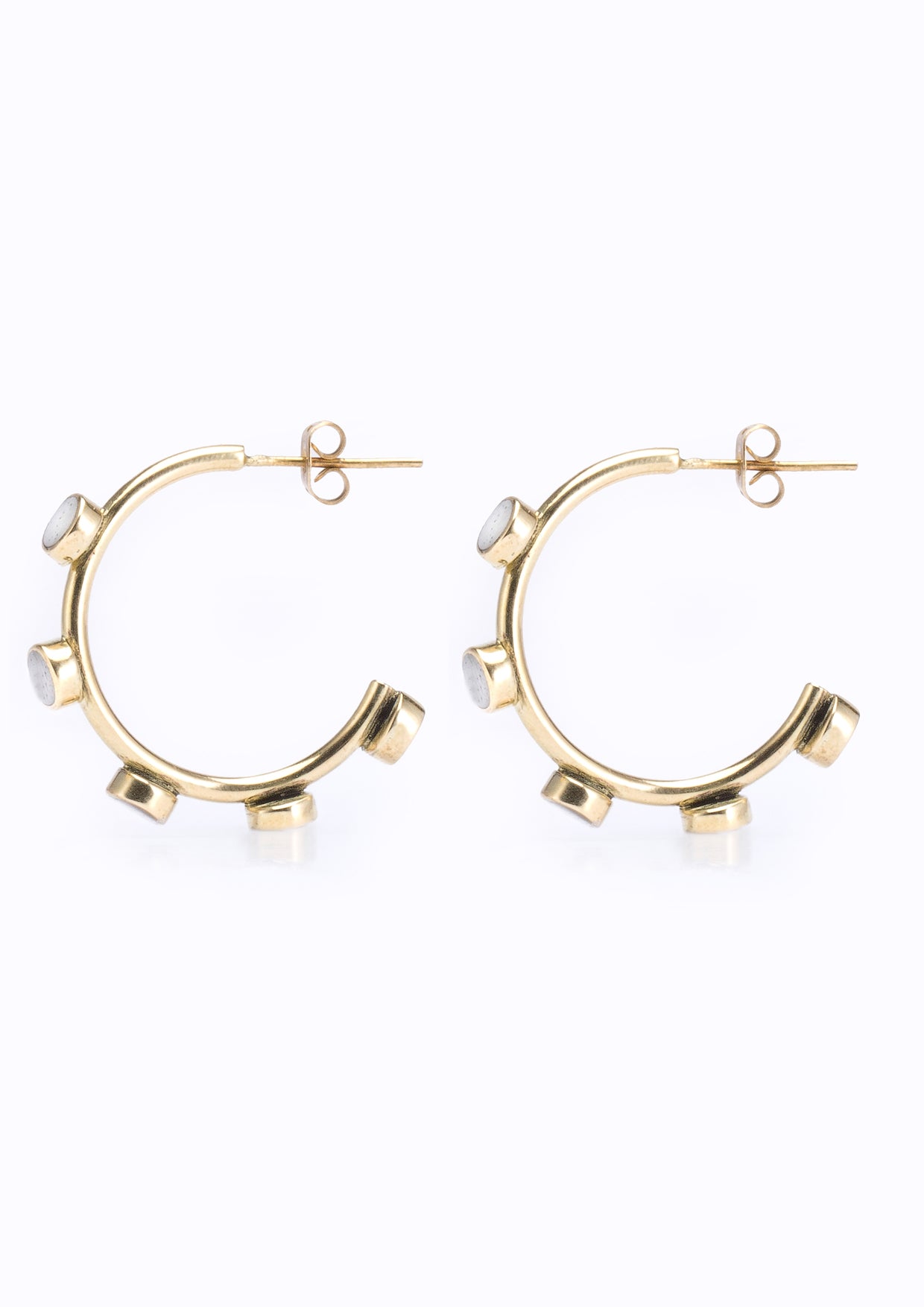 Zuri Hoops Bone – Soul Design Jewellery